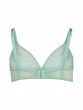 Glossies Lace Sheer Moulded Bra - Brook Green - Gossard®