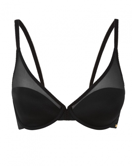 Glossies Padded Bra| High Apex Bra - Black | Gossard