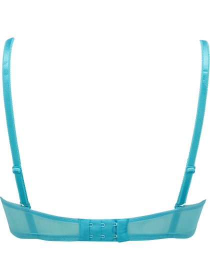 Glossies Lace Moulded Bra - Turquoise | Sheer Bras | Gossard