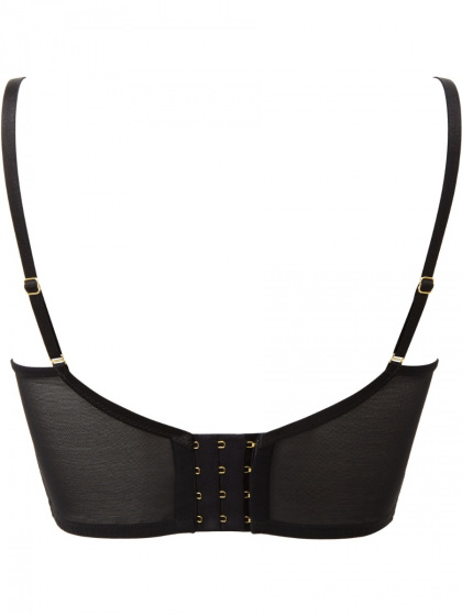 Encore Padded Longline Bra Black Nude | Lingerie | Gossard