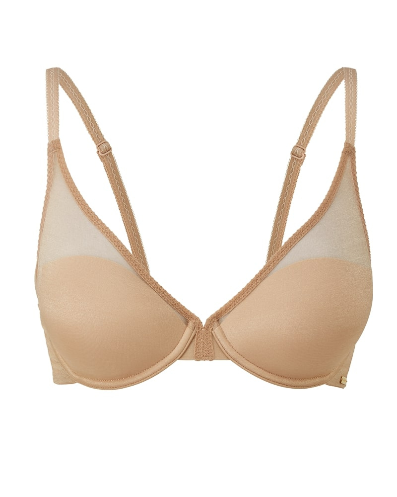Glossies Padded Bra| High Apex Bra - Nude | Gossard