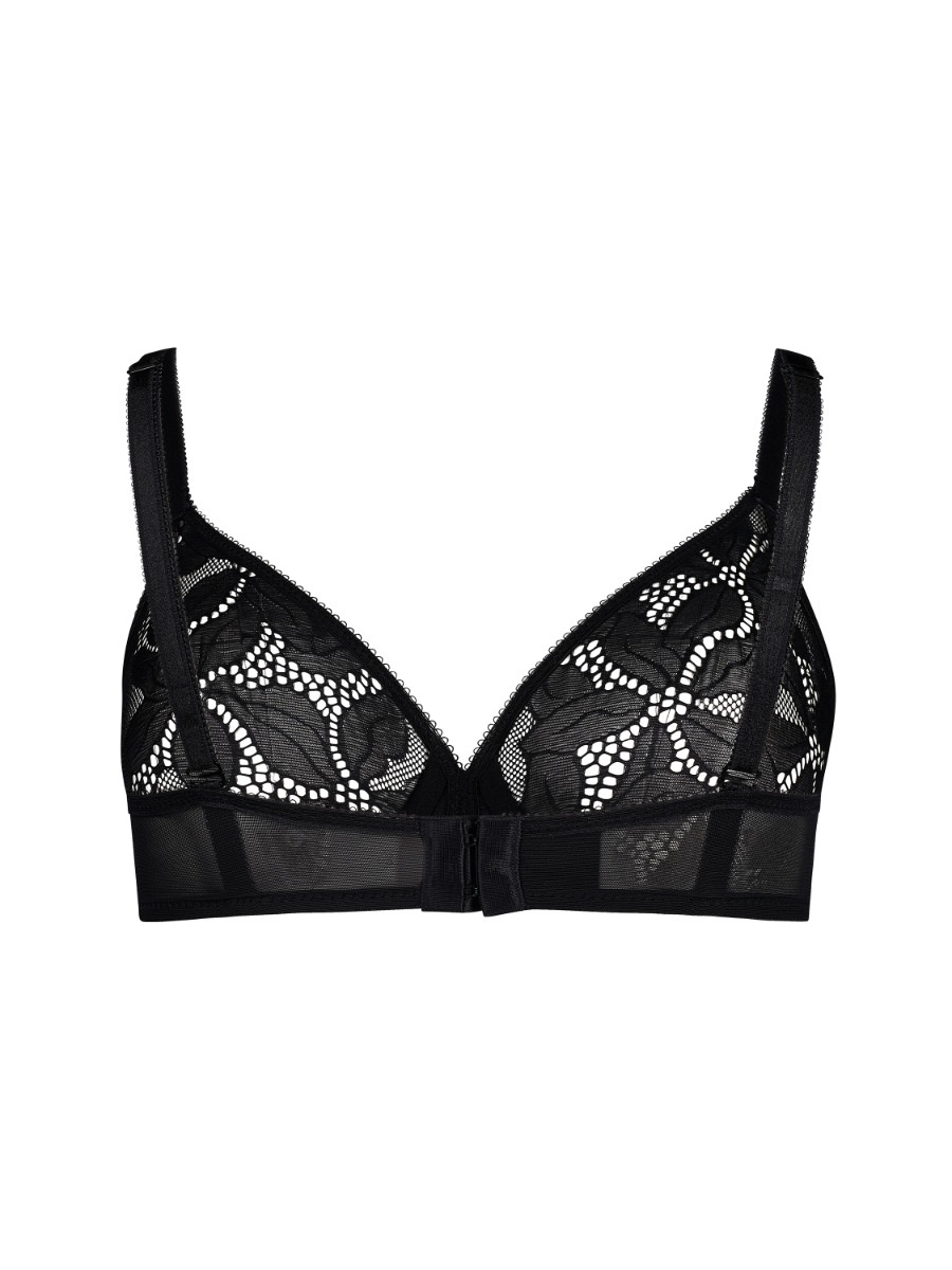 Glossies Lotus Transparenter BH - Schwarz | Gossard