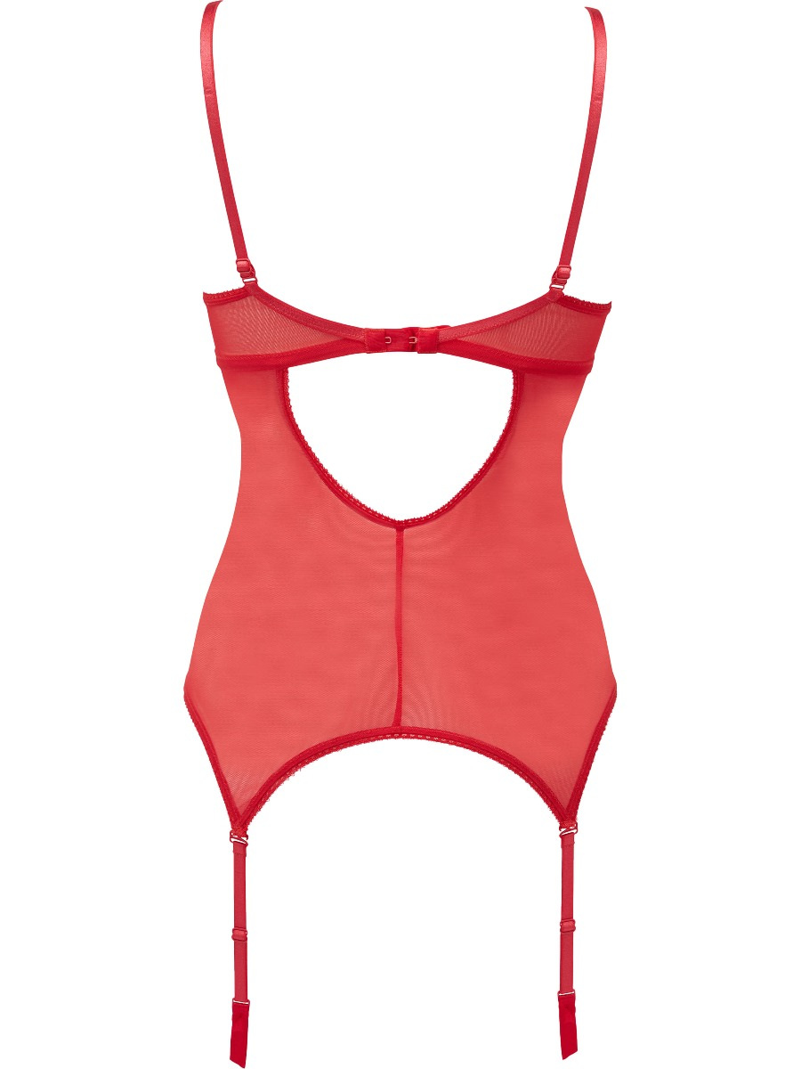 Padded Plunge Basque | Fiesta Red Lingerie Set | Gossard