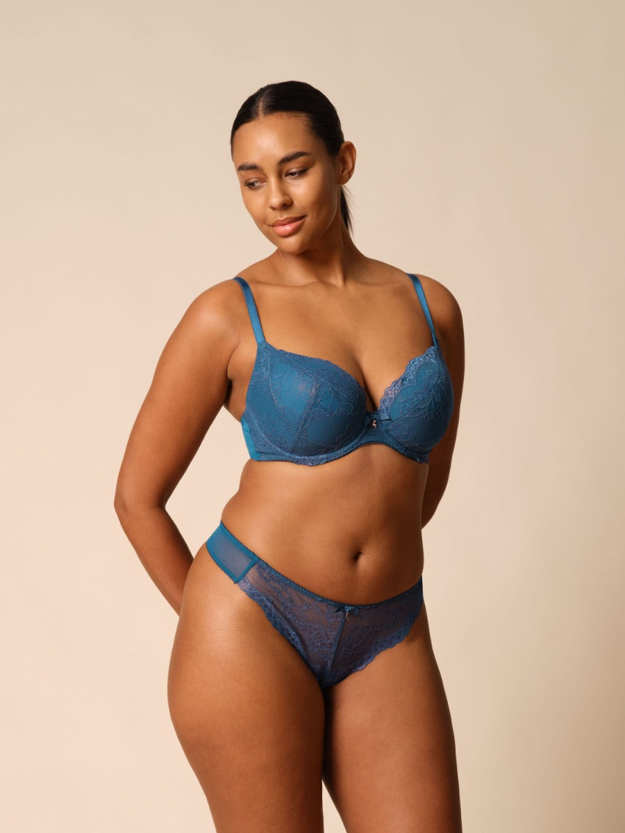 Superboost Lace Thong - Deep Teal - Gossard®