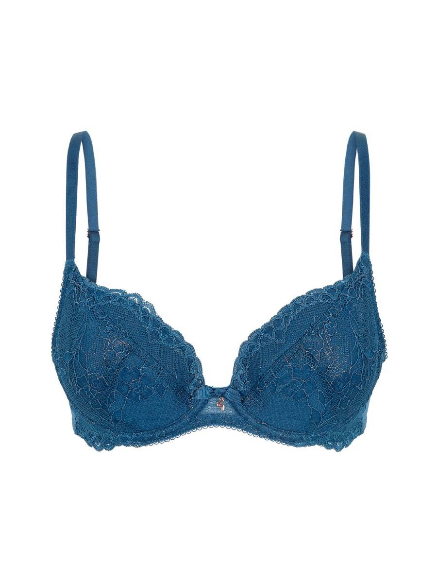 Superboost Lace Padded Plunge Bra - Deep Teal - Gossard®
