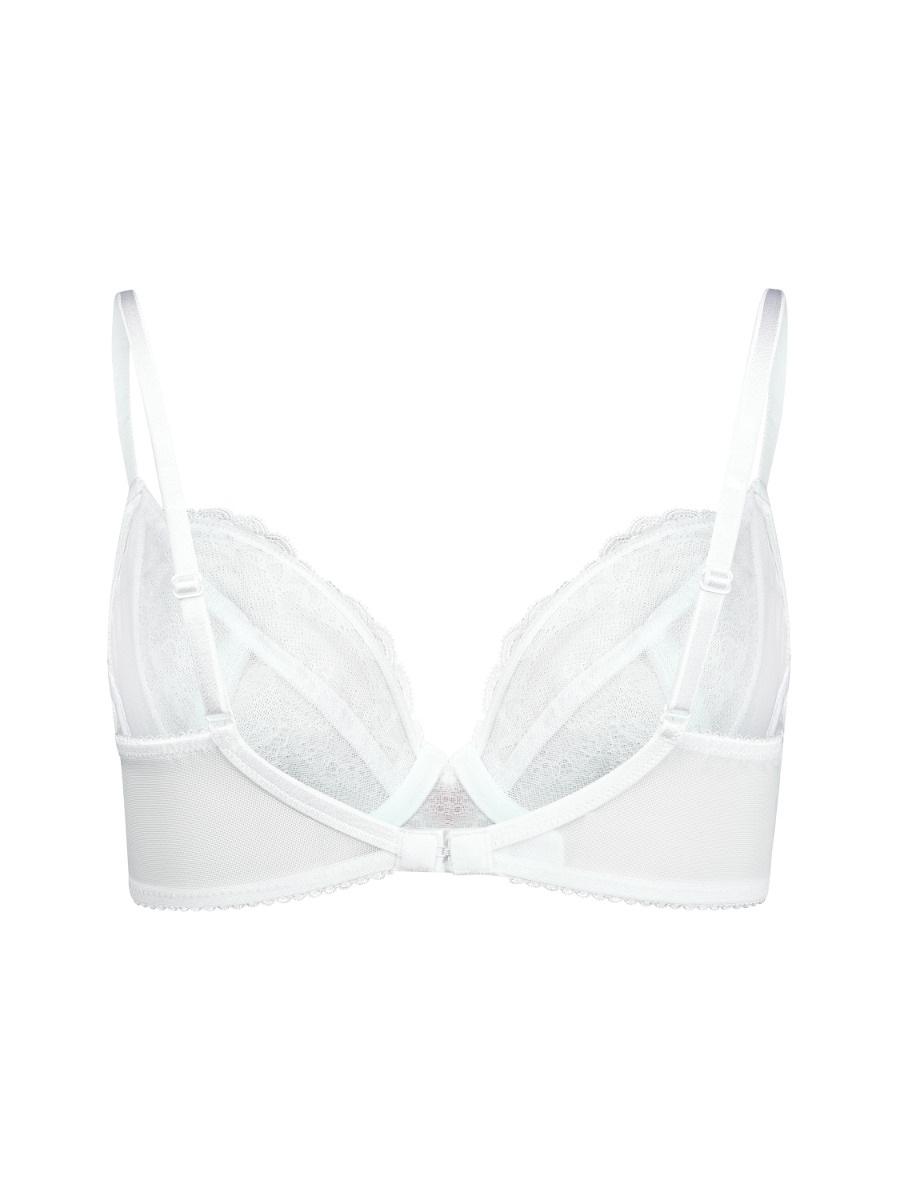 Non Padded Plunge Bras| Superboost Lace White |Gossard