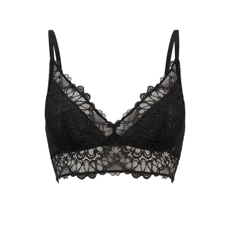 Swirl Bralet Black | Non Wired Bralets | Gossard