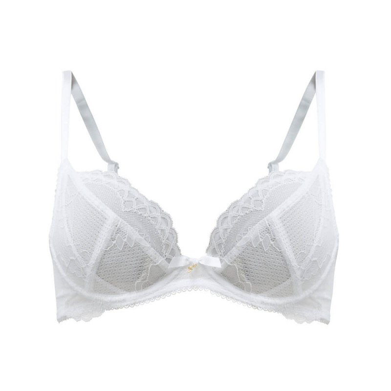 Non Padded Plunge Bras| Superboost Lace White |Gossard