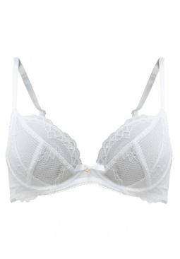 Superboost Lace Plunge Bra White, Gossard